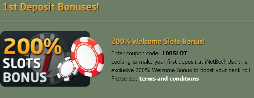 Inetbet Casino 100 Bonus Spins - New Players • Casino No Rules Bonus