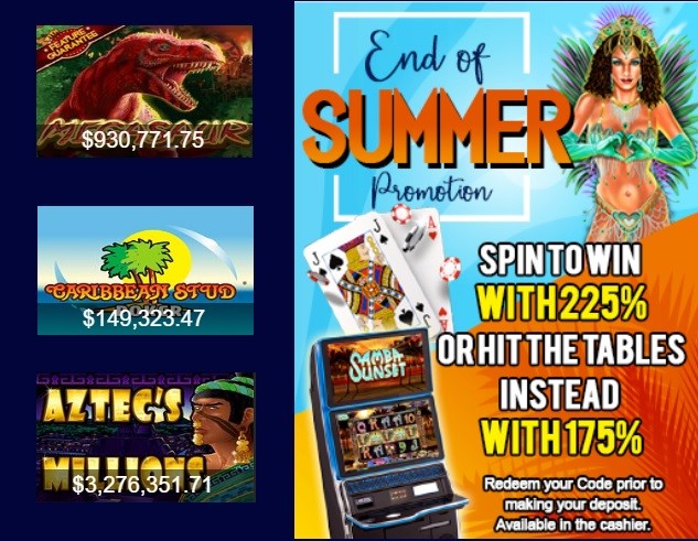 End Of Summer Double Offer Sun Palace Casino • Casino No Rules Bonus